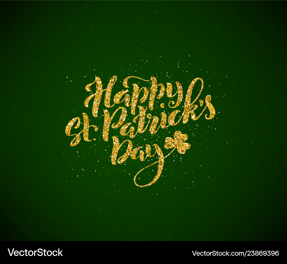 Happy saint patricks day card template poster Vector Image