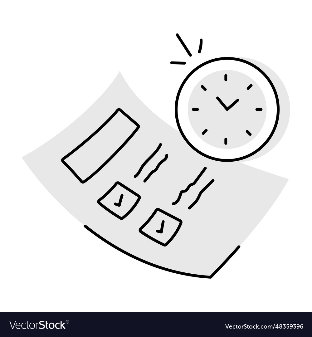 Project deadline Royalty Free Vector Image - VectorStock
