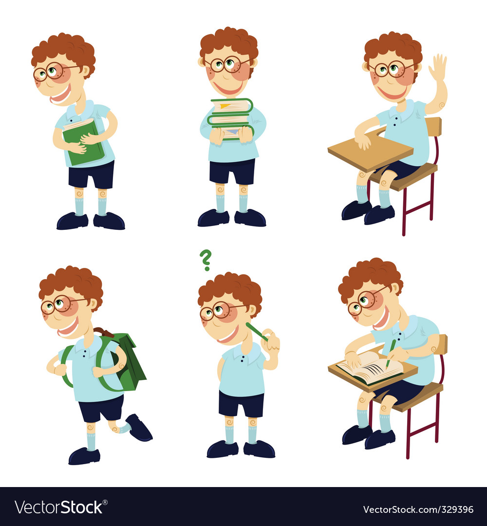Student boy Royalty Free Vector Image - VectorStock