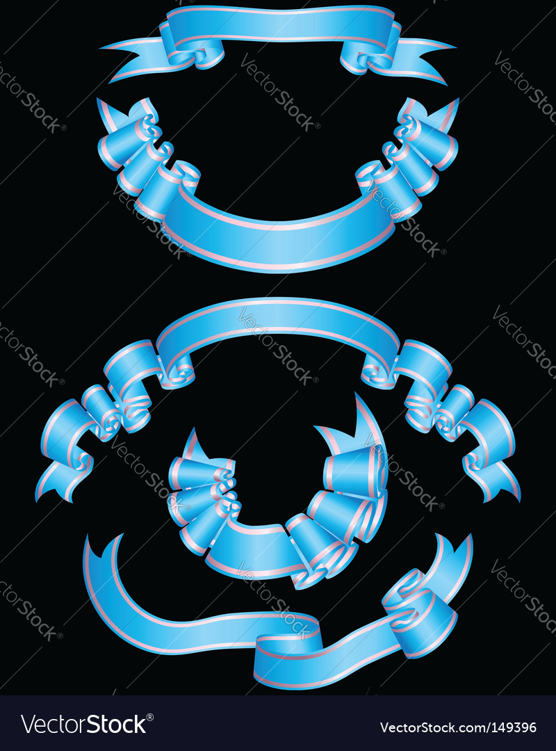 Tapes set Royalty Free Vector Image - VectorStock