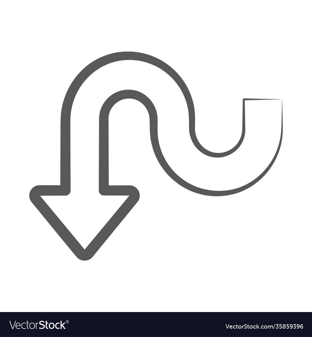 Turn down Royalty Free Vector Image - VectorStock