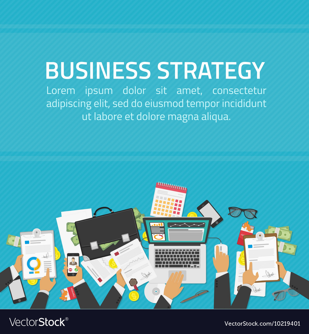 Business strategy Royalty Free Vector Image - VectorStock