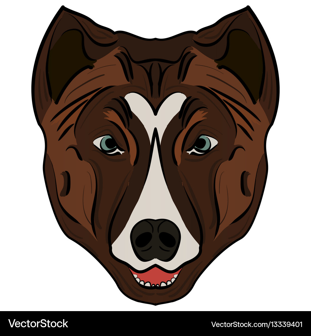Image of a dog head Royalty Free Vector Image - VectorStock