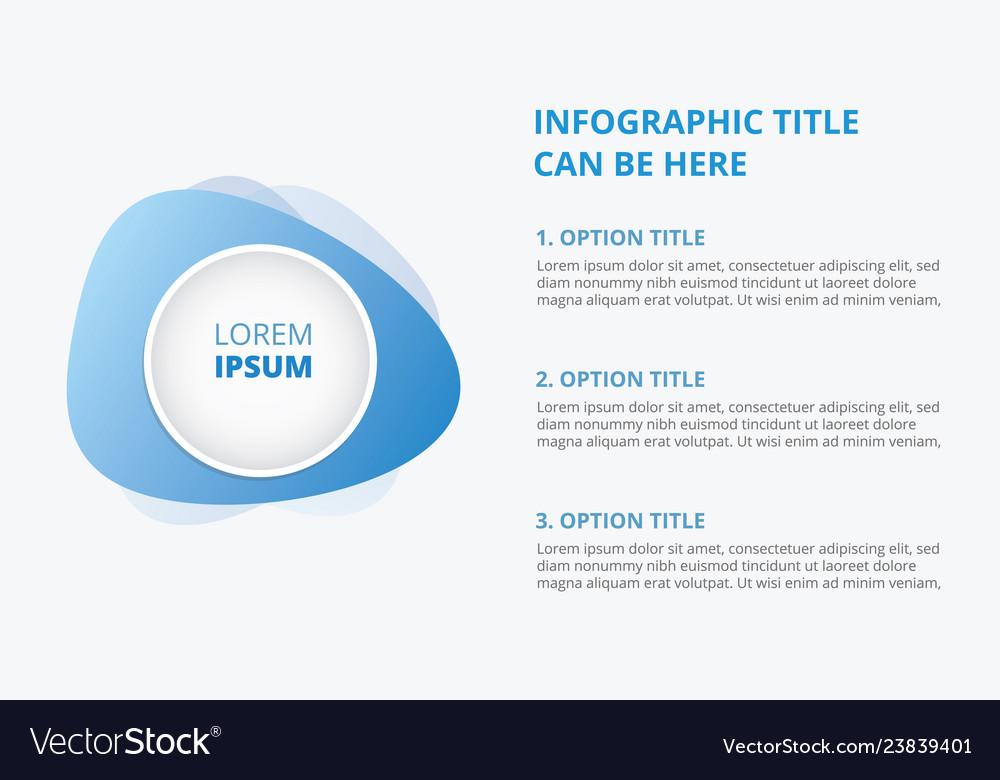 Infographics with banner circle modern text Vector Image Infographics with banner circle modern text Vector Image