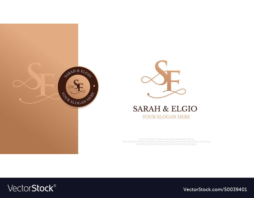 Initial se logo design Royalty Free Vector Image