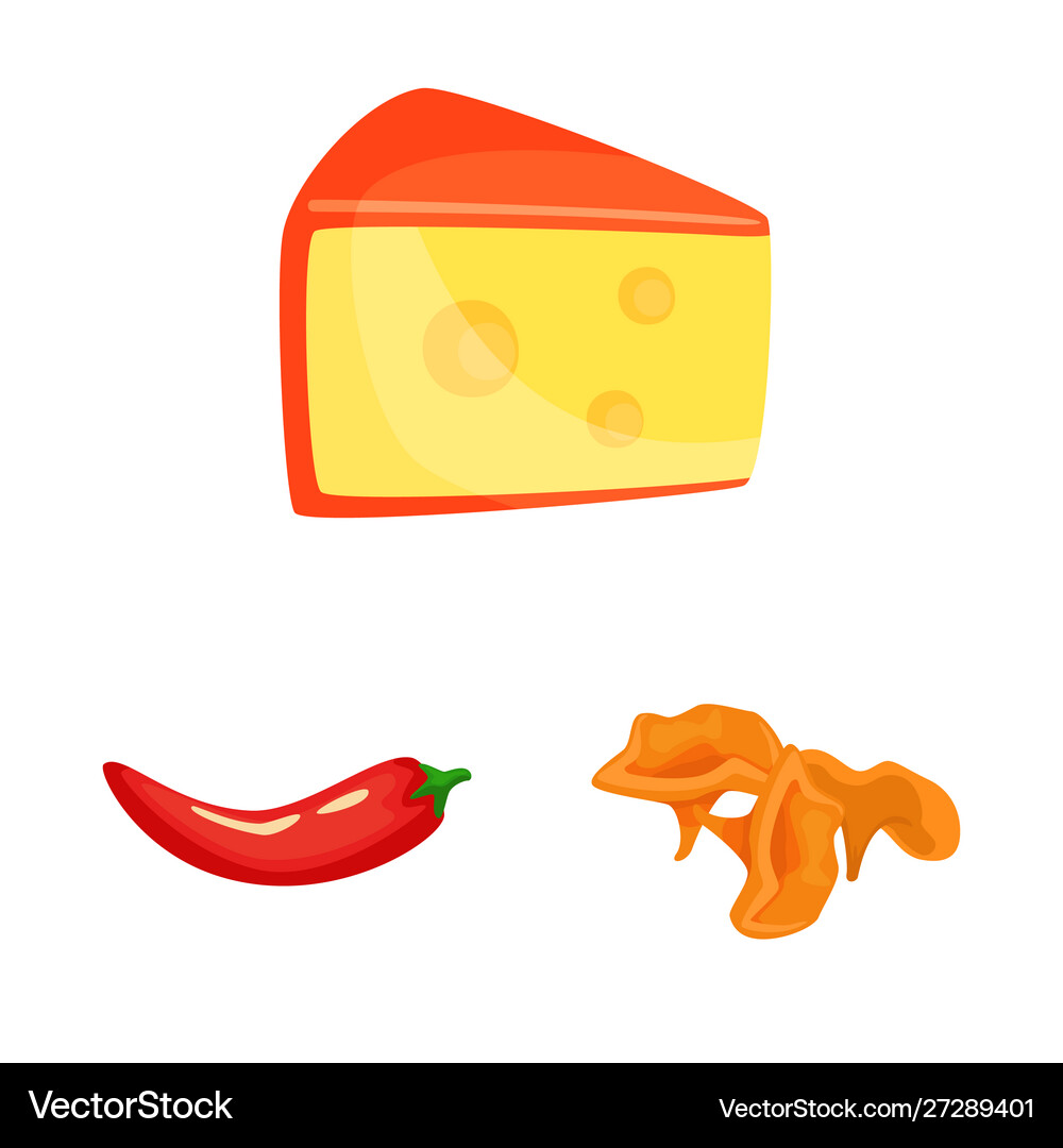 Isolated object food and flavors symbol Royalty Free Vector