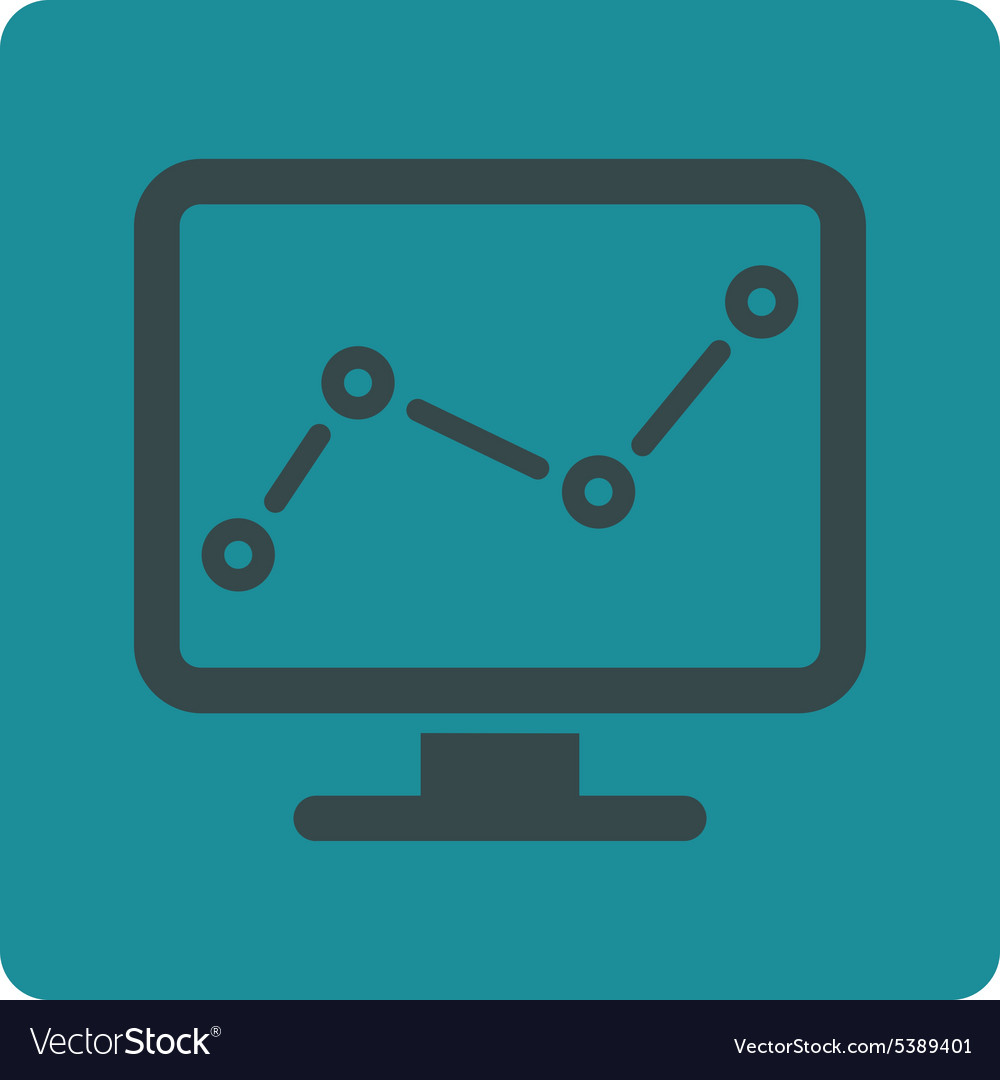 Monitoring icon Royalty Free Vector Image - VectorStock