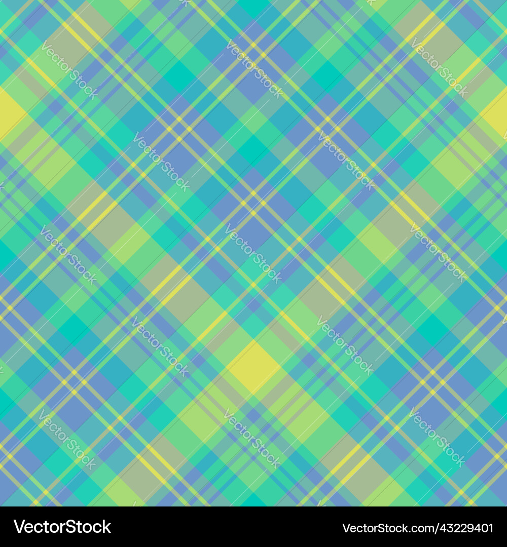 Seamless pattern in blue green and yellow colors Vector Image