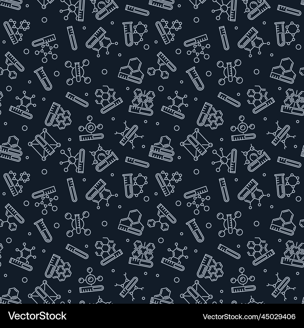 Chemical compounds and test tubes concept Vector Image