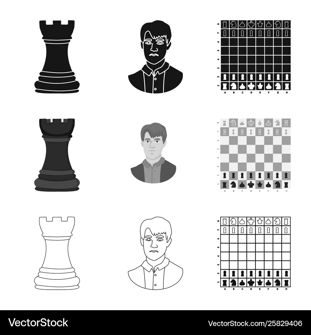 Design checkmate and thin icon set Royalty Free Vector Image