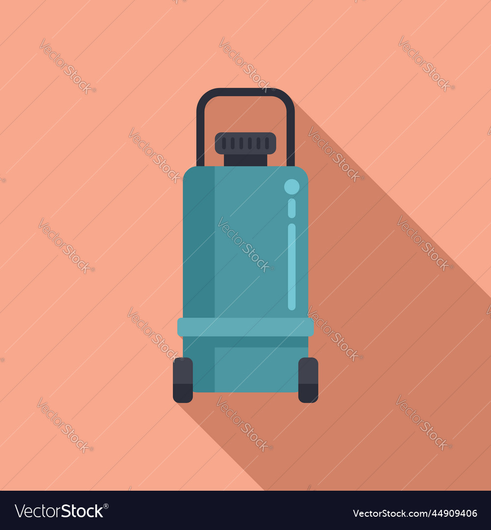 Device compressor icon flat air machine Royalty Free Vector