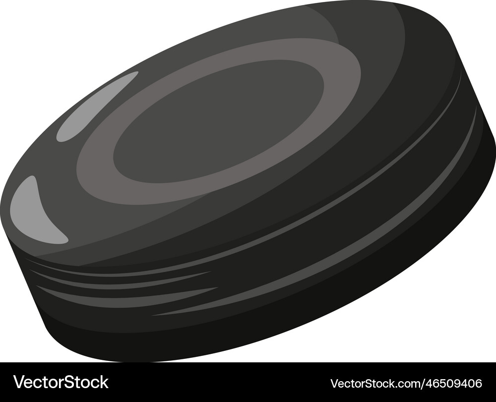 Hockey puck sport Royalty Free Vector Image - VectorStock