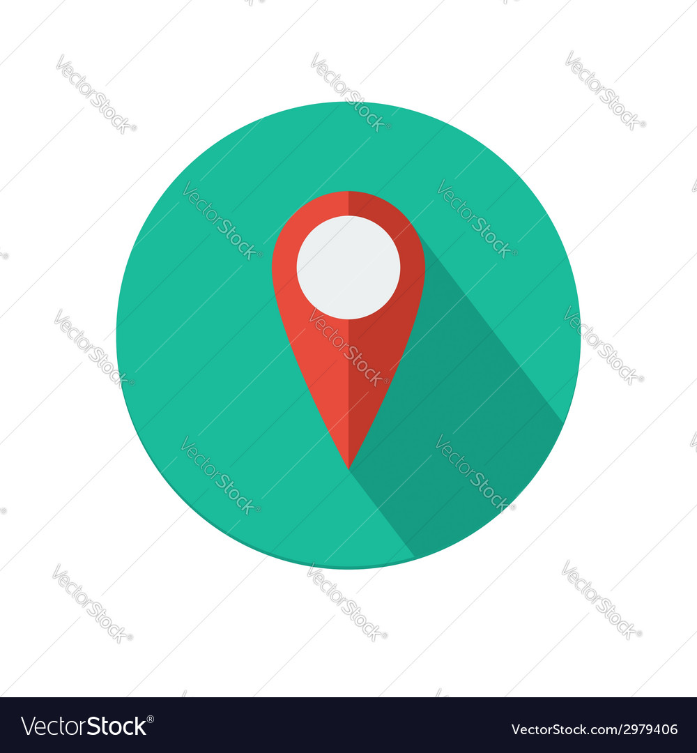 Map pointer icon Royalty Free Vector Image - VectorStock