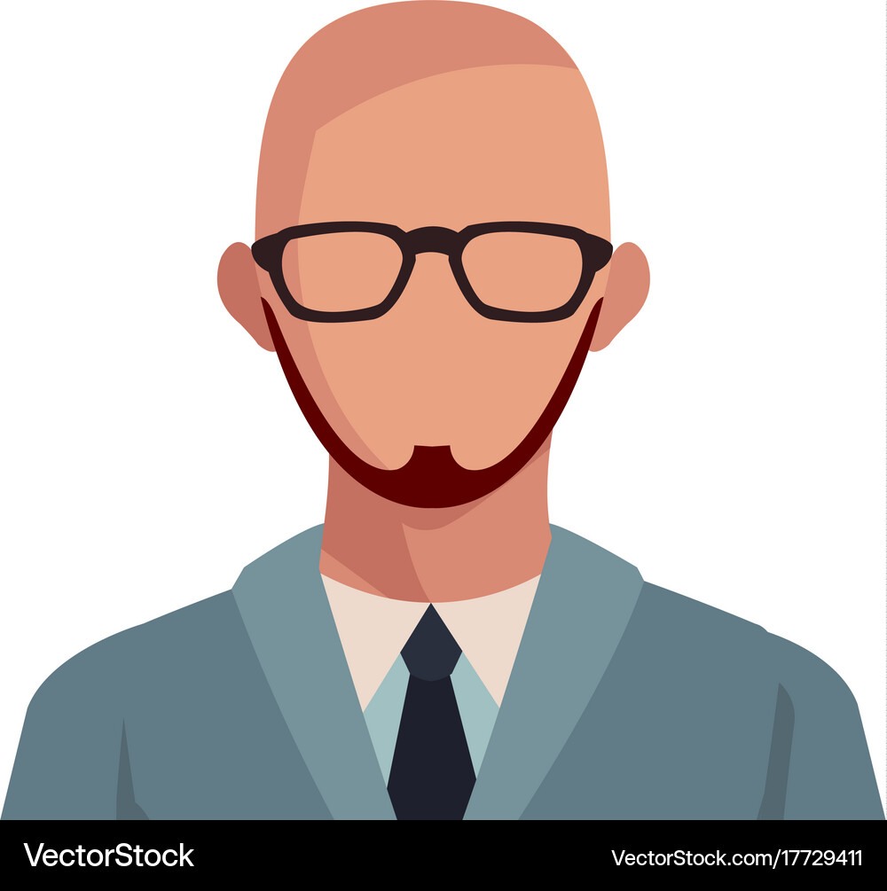 Businessman avatar cartoon Royalty Free Vector Image