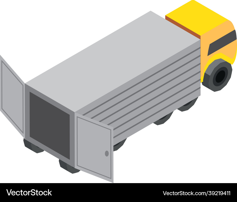 Commercial cargo truck Royalty Free Vector Image