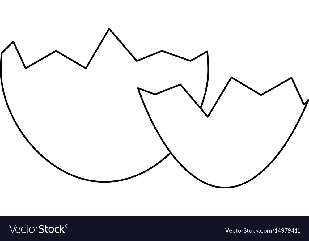 Eggshell icon image Royalty Free Vector Image - VectorStock