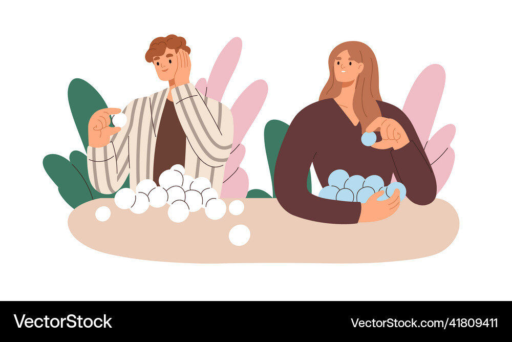 People with good healthy personal boundaries Vector Image