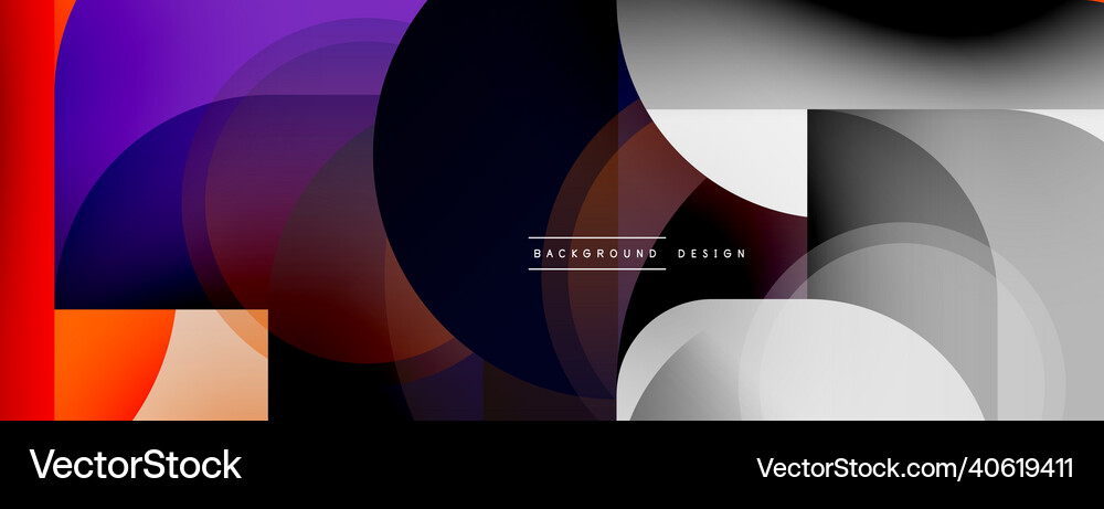 Round triangle shapes lines and circles geometric Vector Image