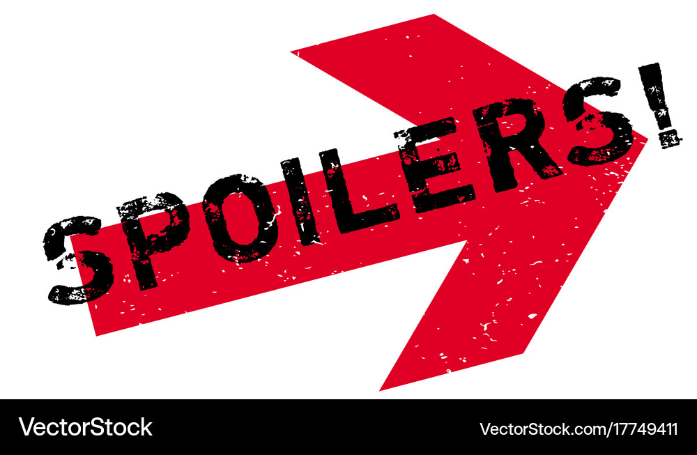Spoilers rubber stamp Royalty Free Vector Image