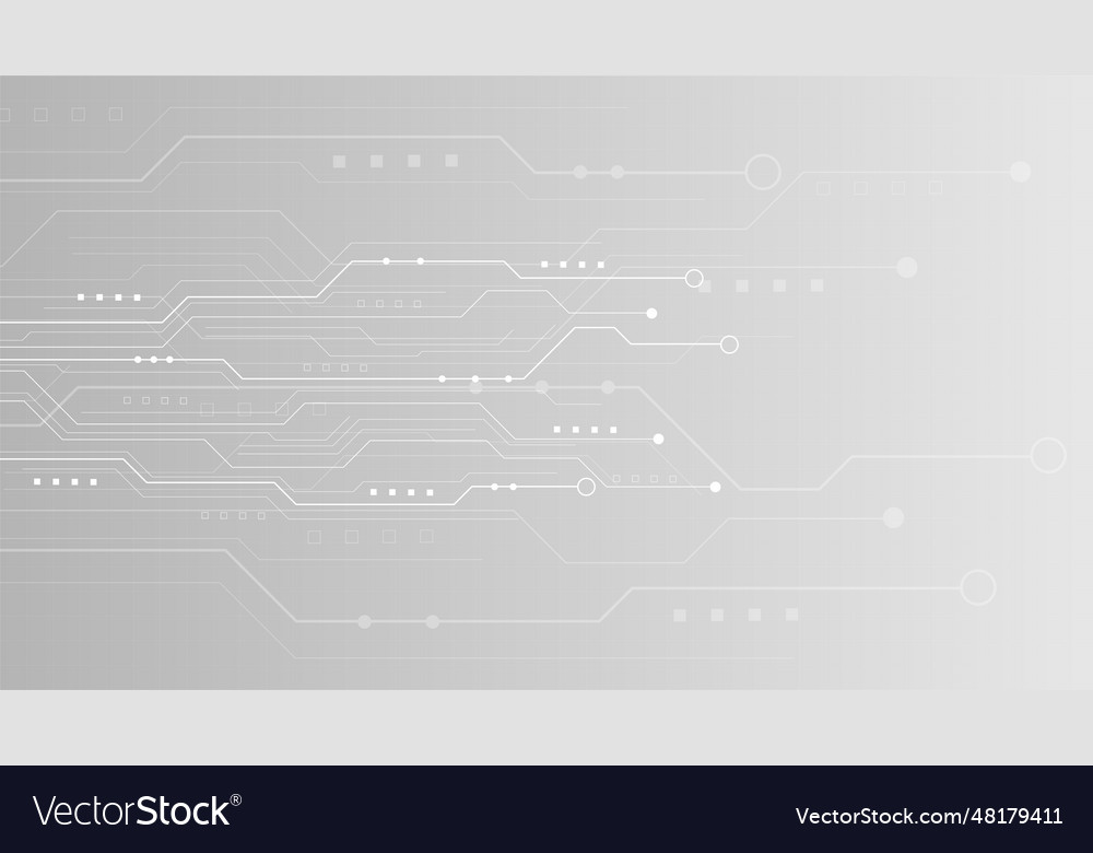 Technology background with hi-tech digital data Vector Image