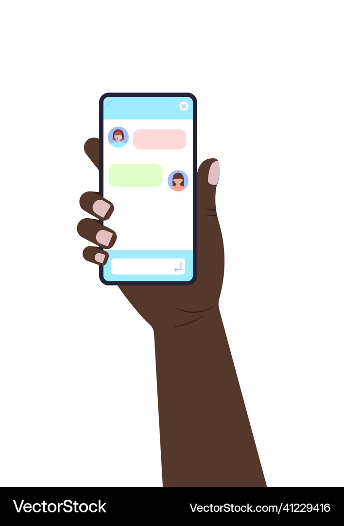 Chat bot dialoge windows with woman headset Vector Image