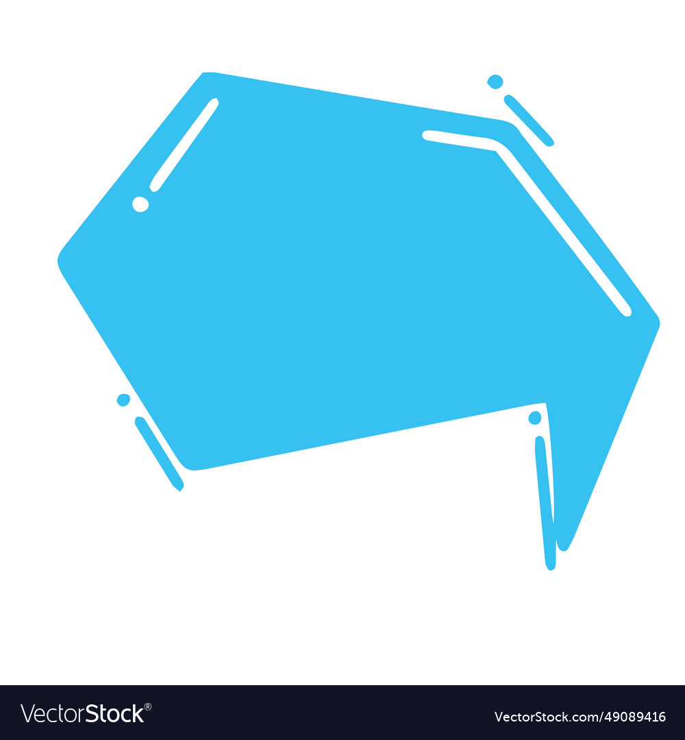 Comic bubble chat icon element Royalty Free Vector Image