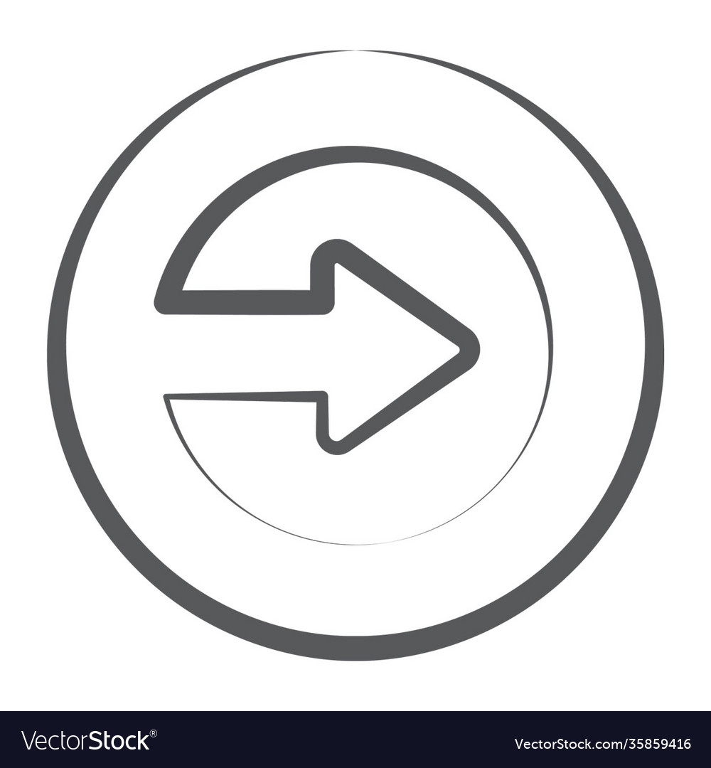 Forward arrow Royalty Free Vector Image - VectorStock