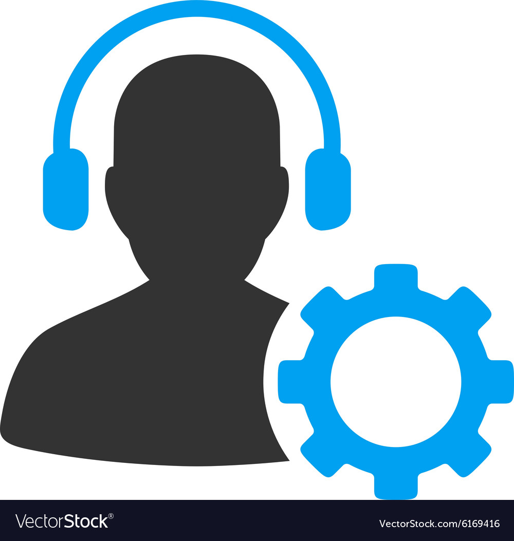 Operator configuration icon Royalty Free Vector Image