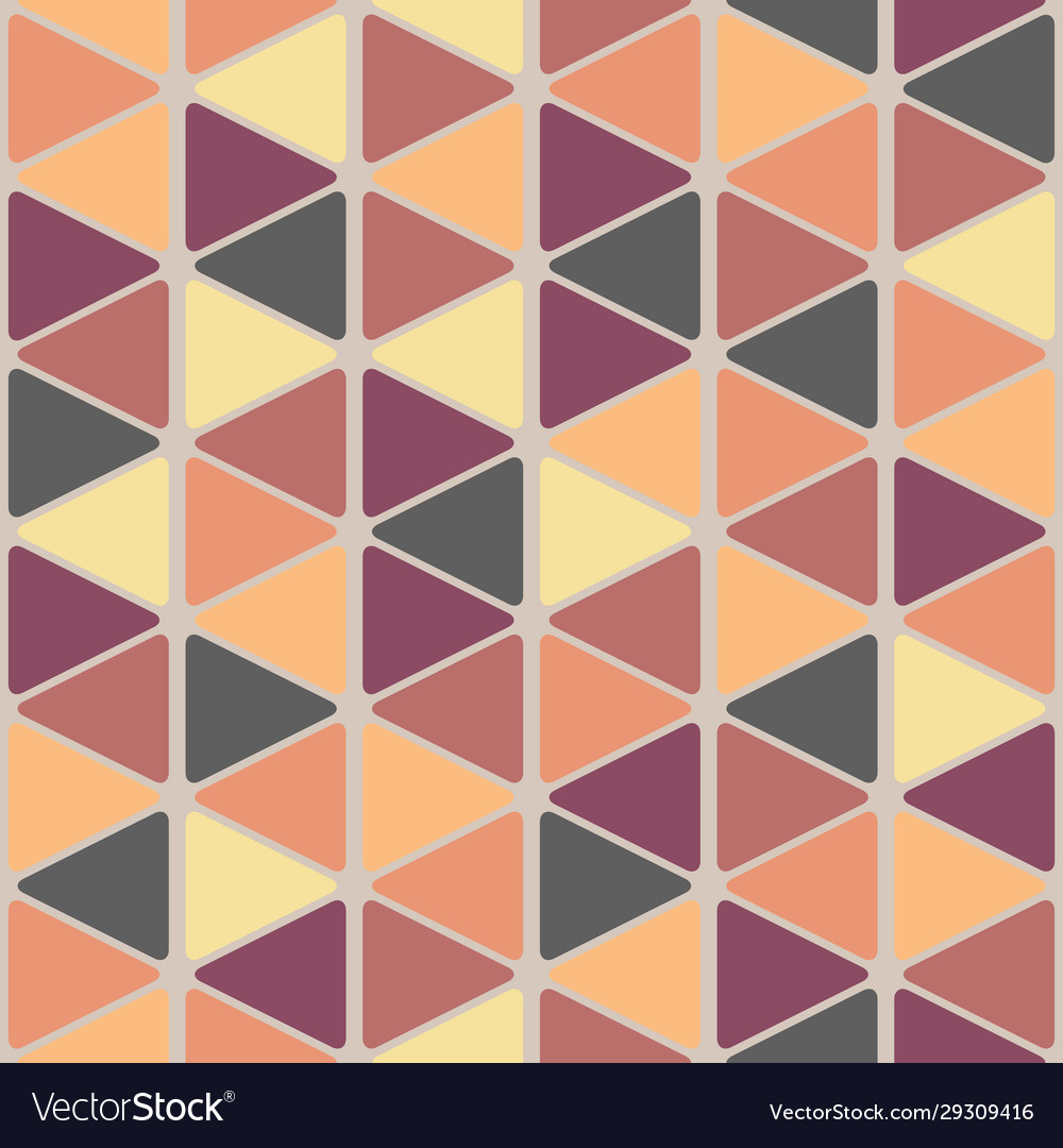 Triangles seamless pattern corners Royalty Free Vector Image