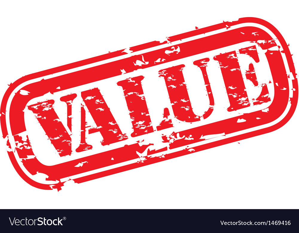 Value stamp Royalty Free Vector Image - VectorStock