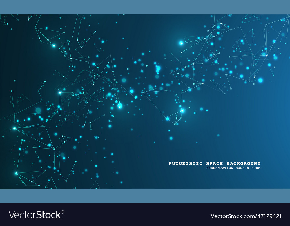 Abstract polygonal space Royalty Free Vector Image