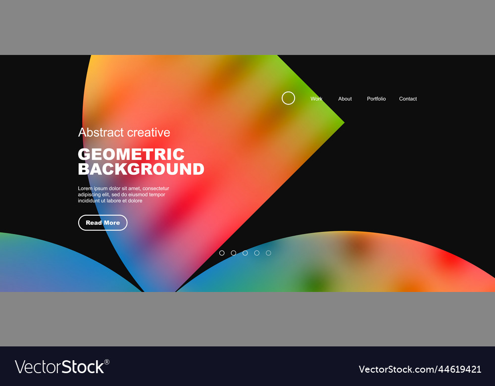 Circle abstract background with fluid gradient Vector Image