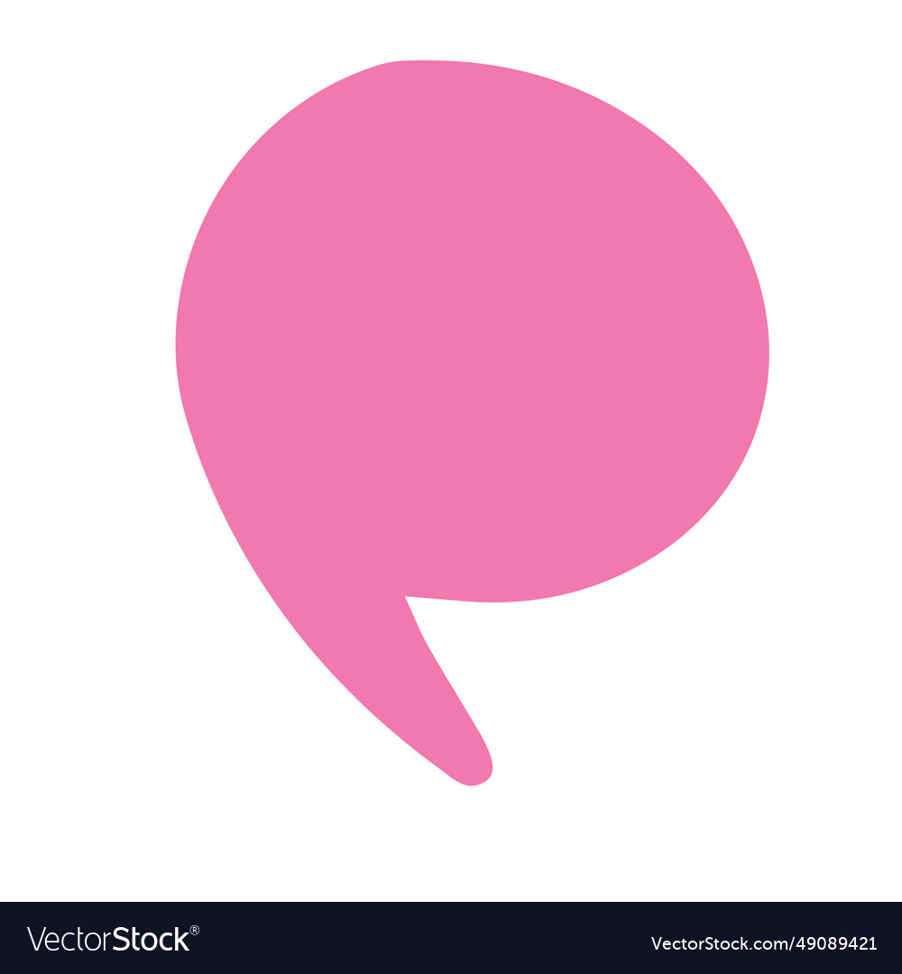 Comic bubble chat icon element Royalty Free Vector Image