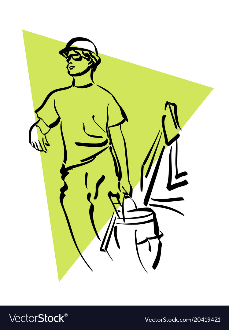 Construction worker Royalty Free Vector Image - VectorStock