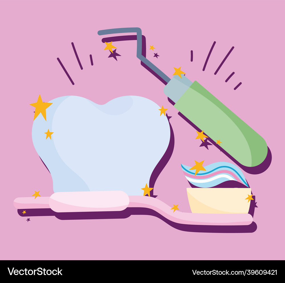 Medical dental care Royalty Free Vector Image - VectorStock