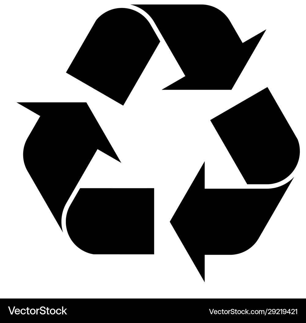 Recycle isolated symbol background eco bio sign Vector Image