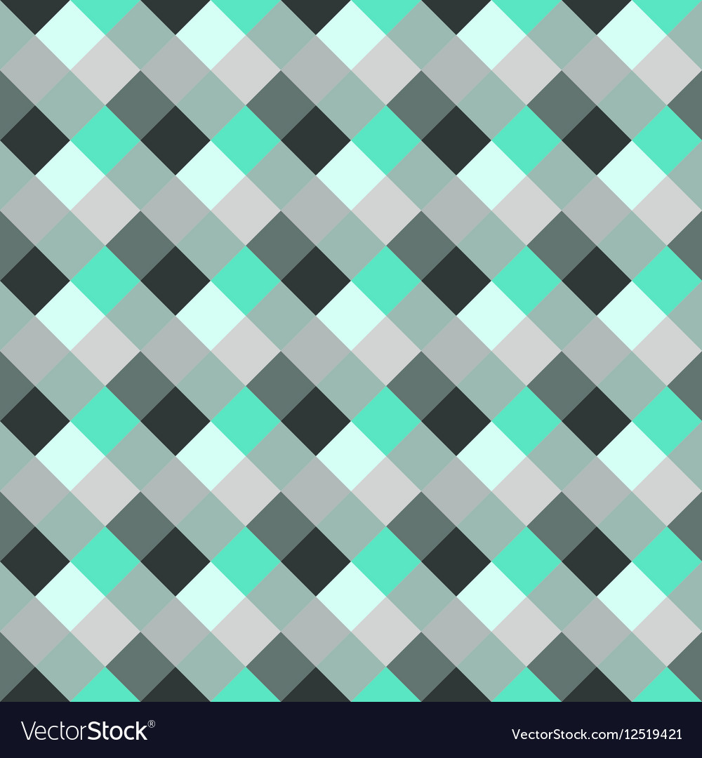 Seamless geometric checked pattern diagonal Vector Image