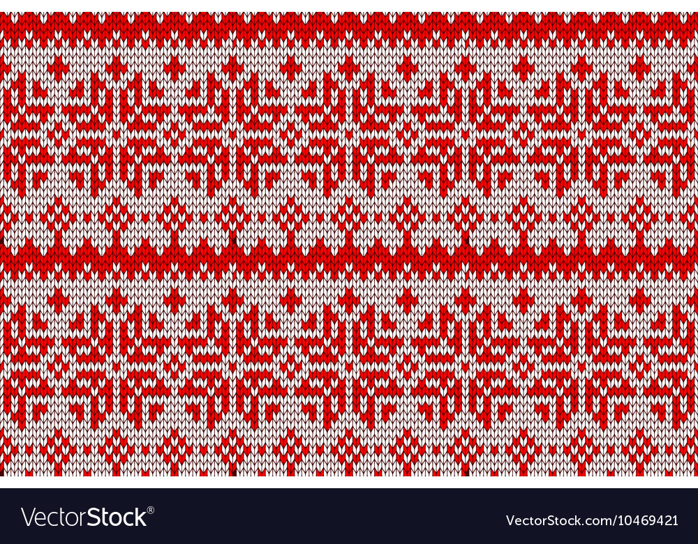 Seamless knitted pattern Royalty Free Vector Image