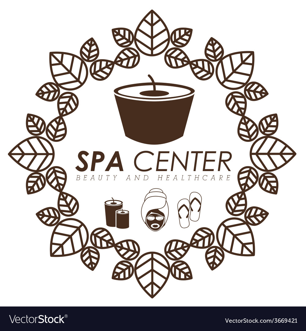 Spa design Royalty Free Vector Image - VectorStock