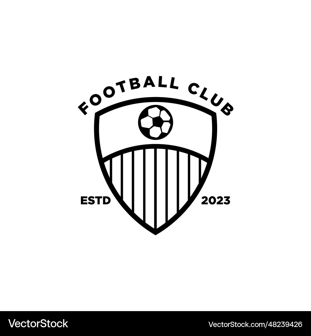 Football logo or logo Royalty Free Vector Image