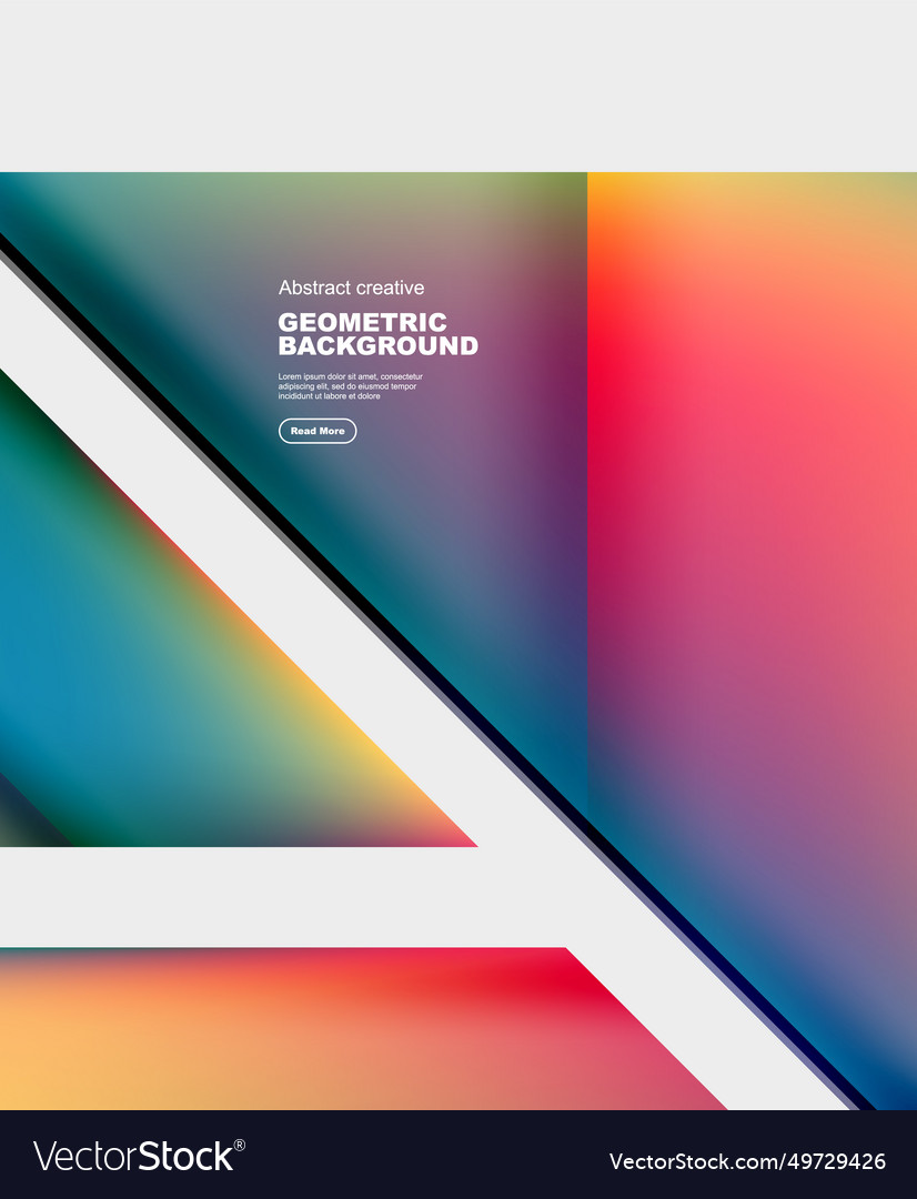 Gradient triangles abstract background Royalty Free Vector