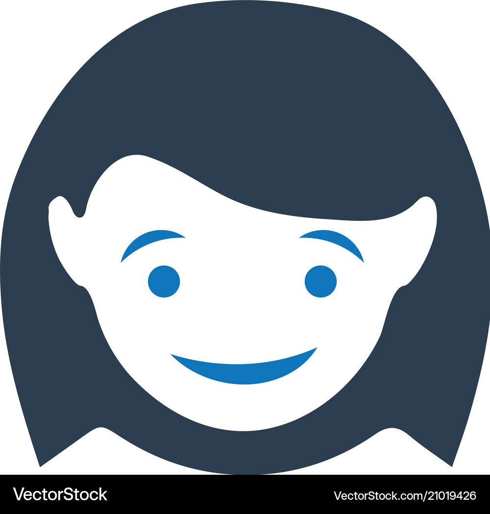 Little girl icon Royalty Free Vector Image - VectorStock
