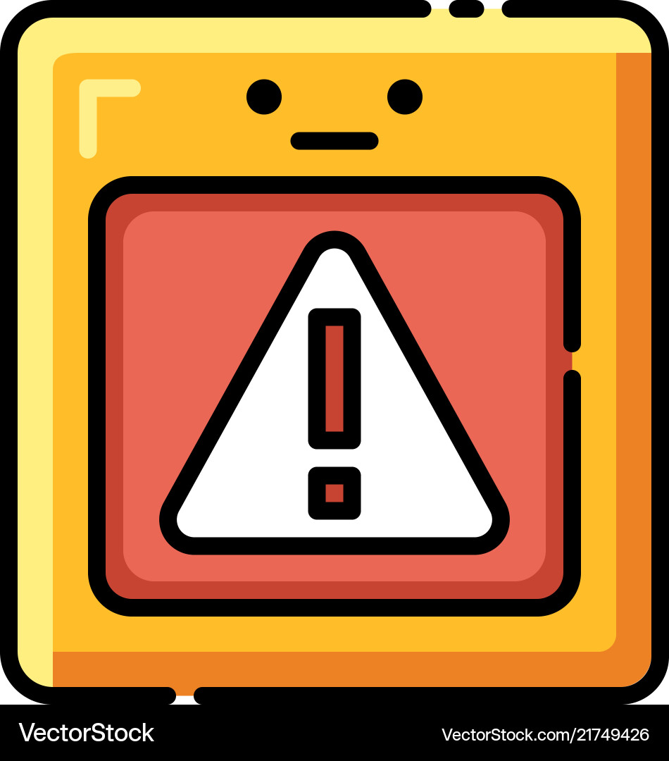 Risks lineal color icon Royalty Free Vector Image