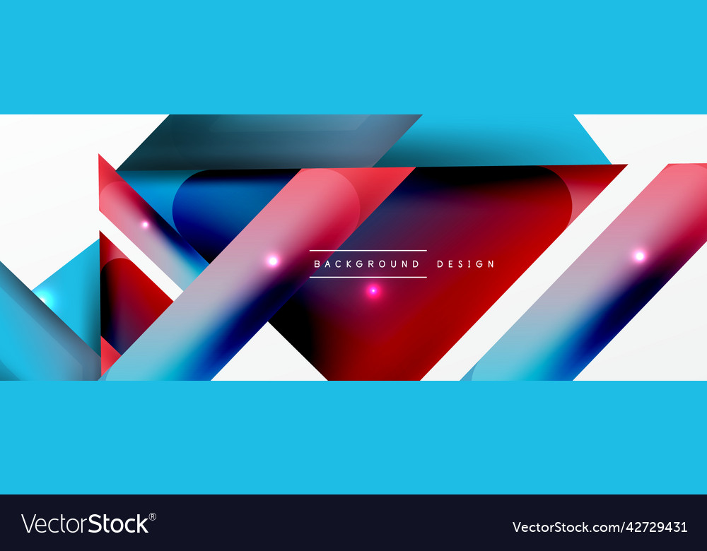 Abstract background simple color geometric shapes Vector Image
