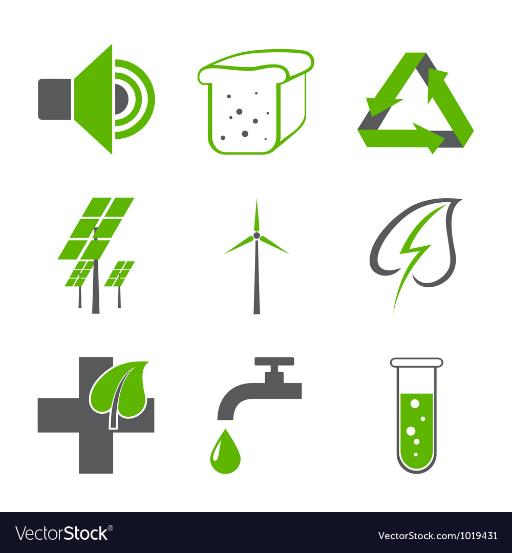 Environmental logos Royalty Free Vector Image - VectorStock