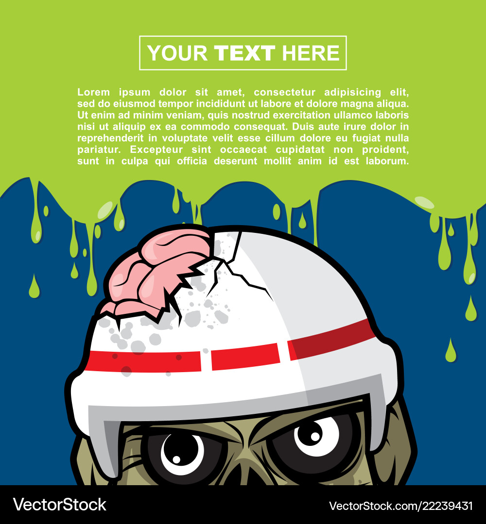 Halloween background design - medic zombie Vector Image