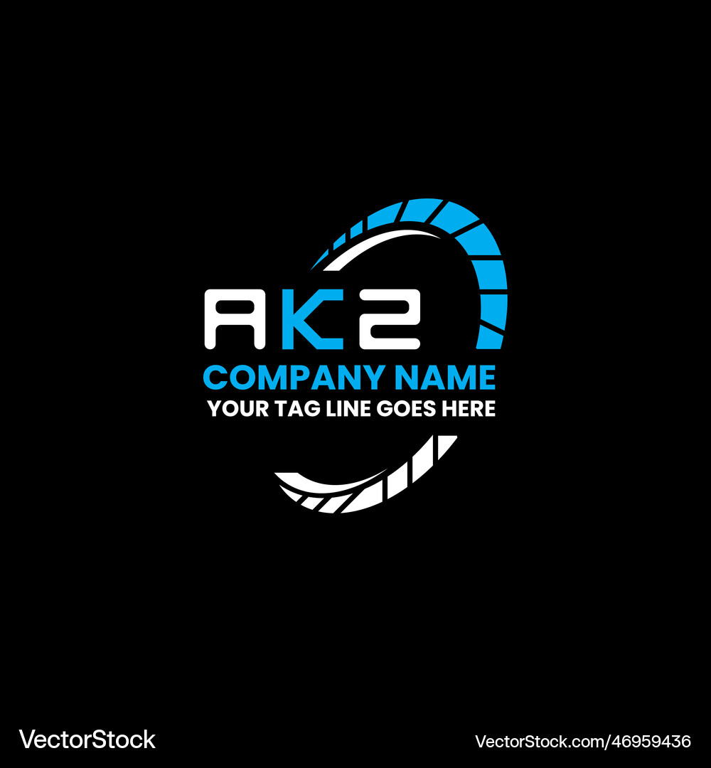 Akz letter logo creative design with graphic Vector Image