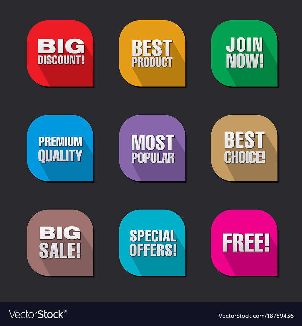 Banners for marketing Royalty Free Vector Image