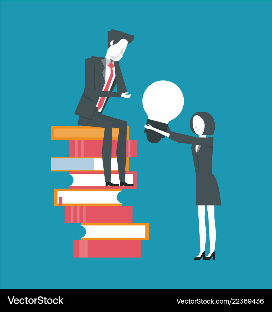 Business partners coworking Royalty Free Vector Image