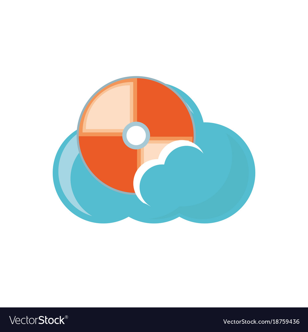 Cloud storage design concept Royalty Free Vector Image
